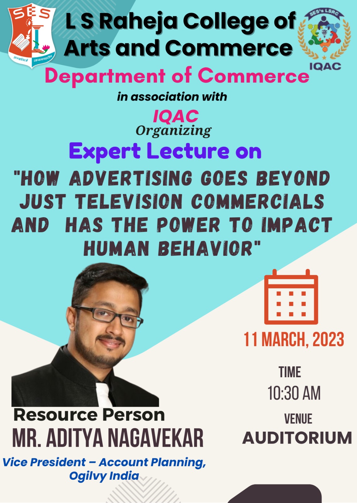 Expert lecture on ‘How Advertising goes beyond just television ... Expert lecture on ‘How Advertising goes beyond just television ...